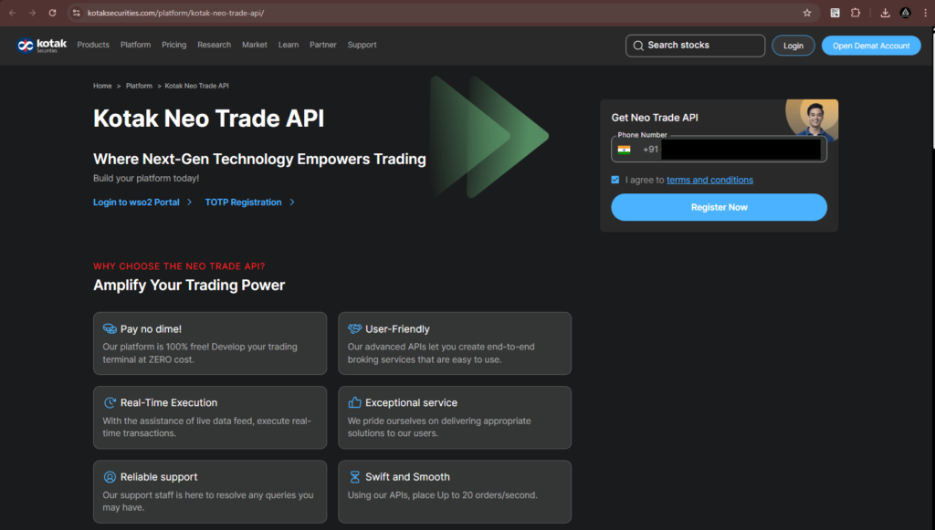 How to create Kotak API - Algodelta Blogs
