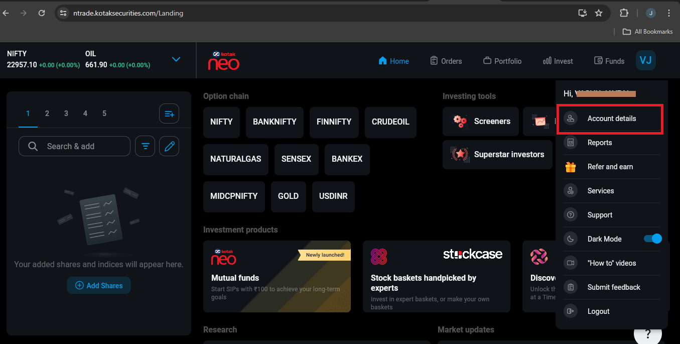 How to create Kotak API - Algodelta Blogs