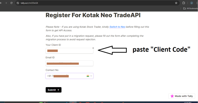 How to create Kotak API - Algodelta Blogs